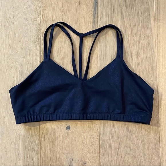 Beyond Yoga | Tops | Beyond Yoga Navy Blue Shimmer Sparkle Bra | Poshmark